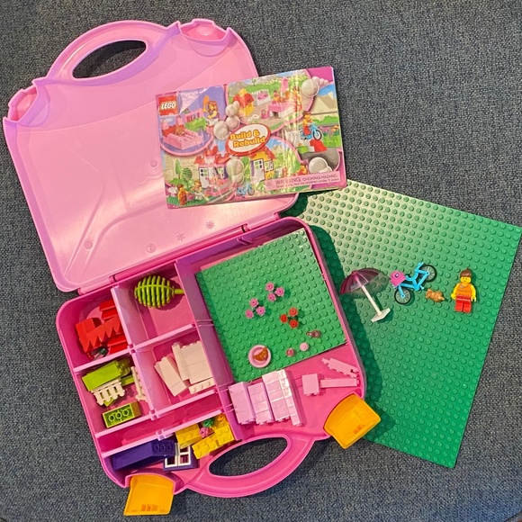 Lego | Toys | Lego Pink Suitcase 660 10 X 10 Baseplate Bike Cat 2 Girls ...